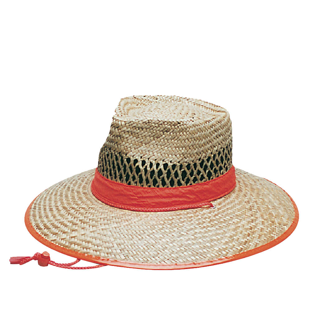 Headwear S4261 Safety Straw Hat with Orange Trim – Worklocker Toowoomba