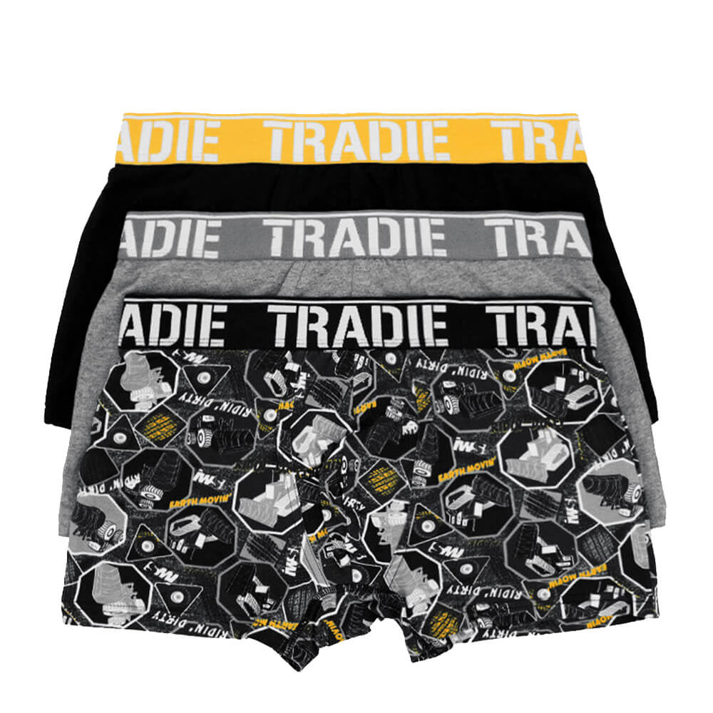 Tradie Ridin' Dirty 3 Pack Fitted Trunks – Worklocker Toowoomba